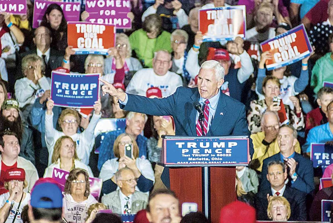 Republican VP candidate Mike Pence holds rally in Marietta | News ...
